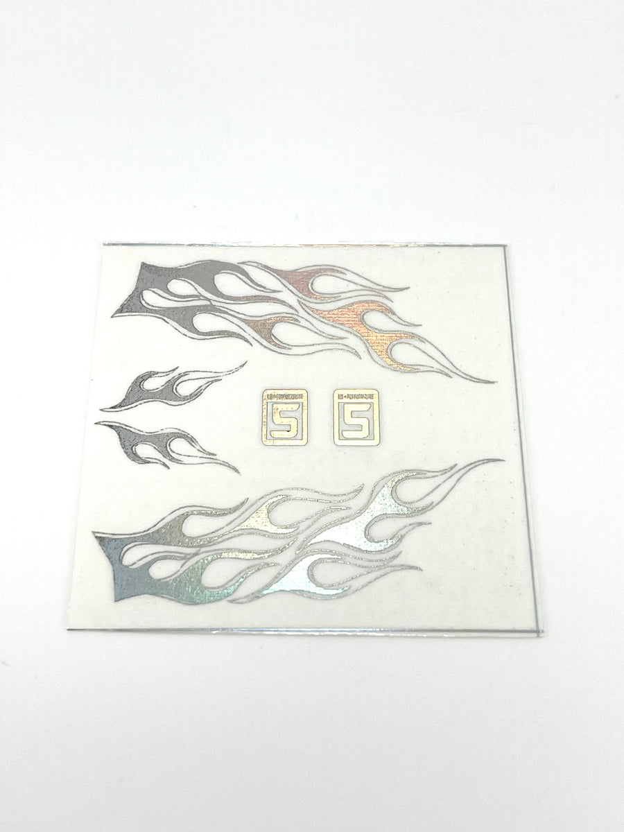 Flames - Chrome Hologram - Universal - Waterslide Decals – 164 Lifestyle
