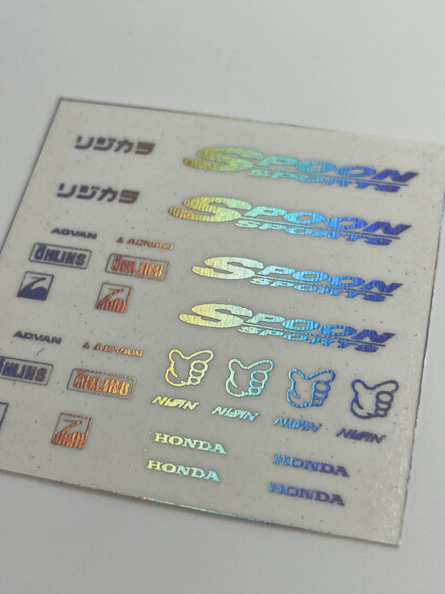 Spoon Honda - Chrome Hologram - JDM - Waterslide Decals – 164 Lifestyle