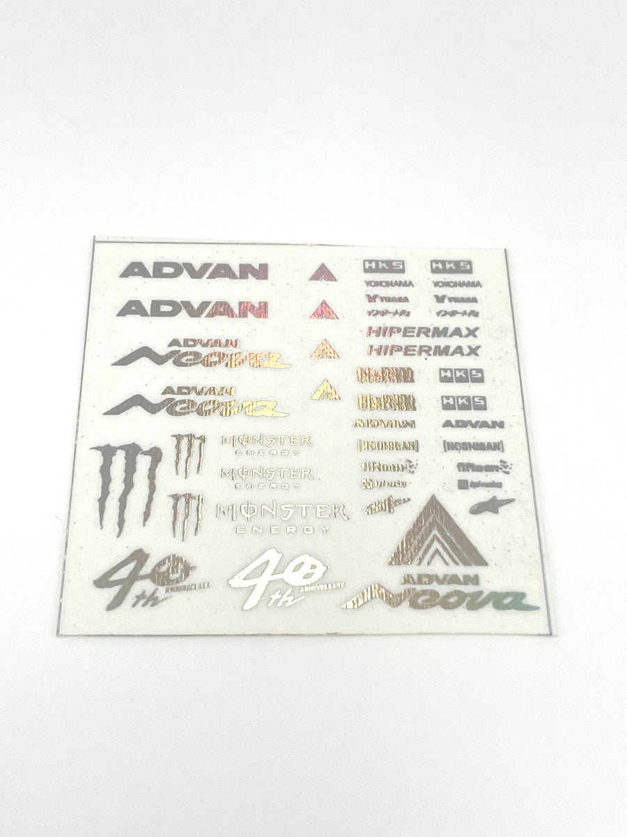 Advan Neova - Chrome Hologram - JDM - Waterslide Decals – 164 Lifestyle