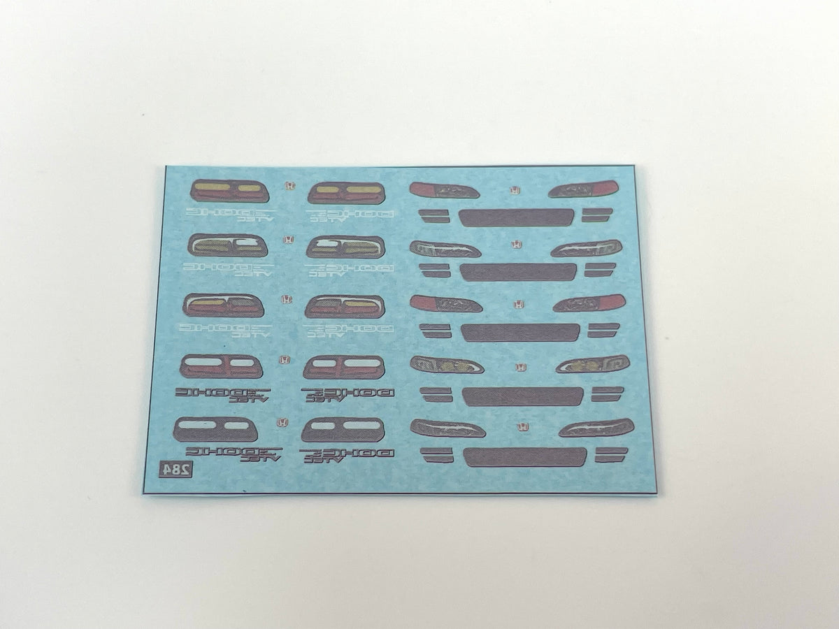 Honda Civic EG Headlights / Taillights Kit - JDM - Waterslide Decals ...