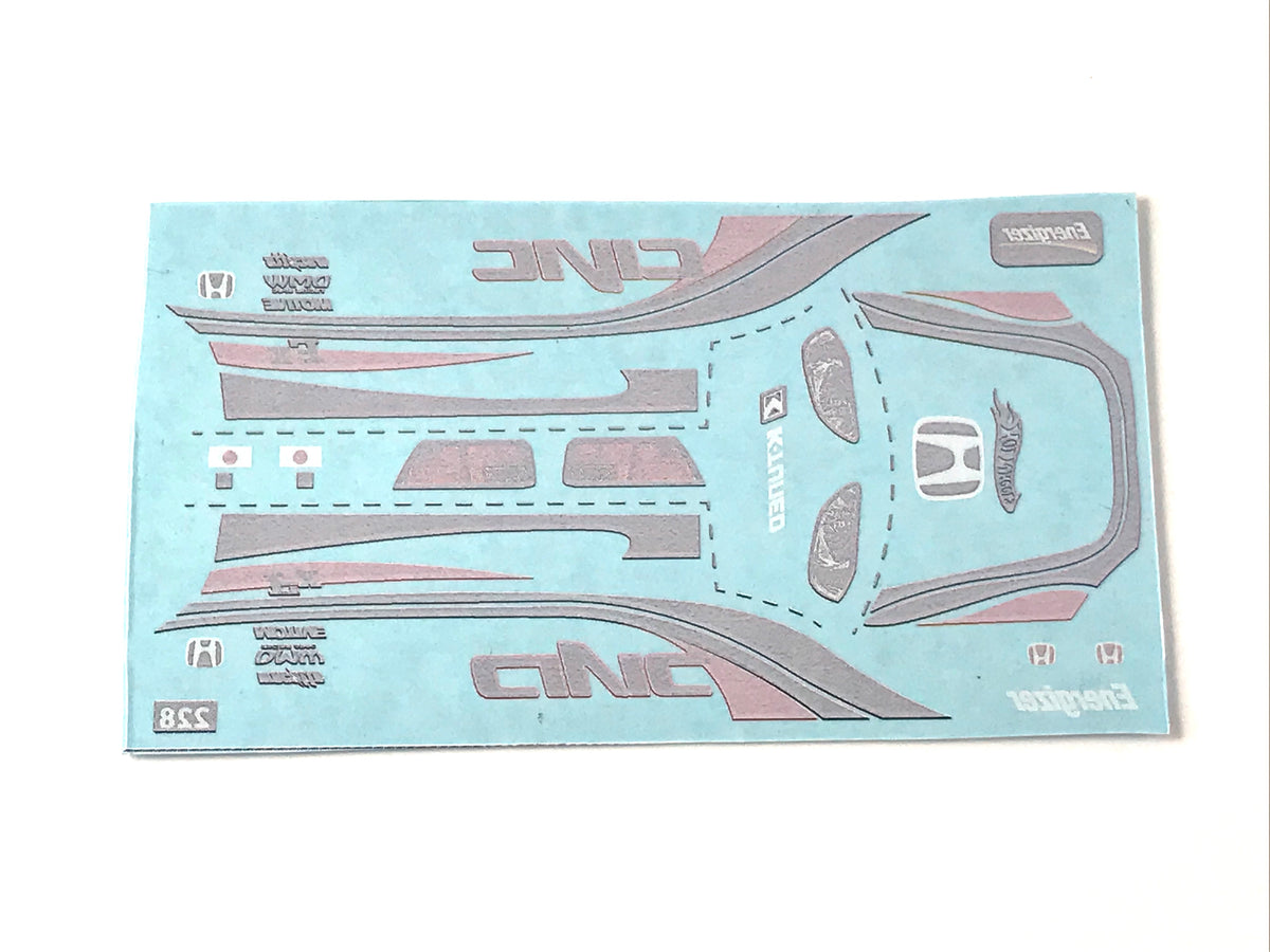 Honda Civic - Energizer - JDM - Waterslide Decals – 164 Lifestyle