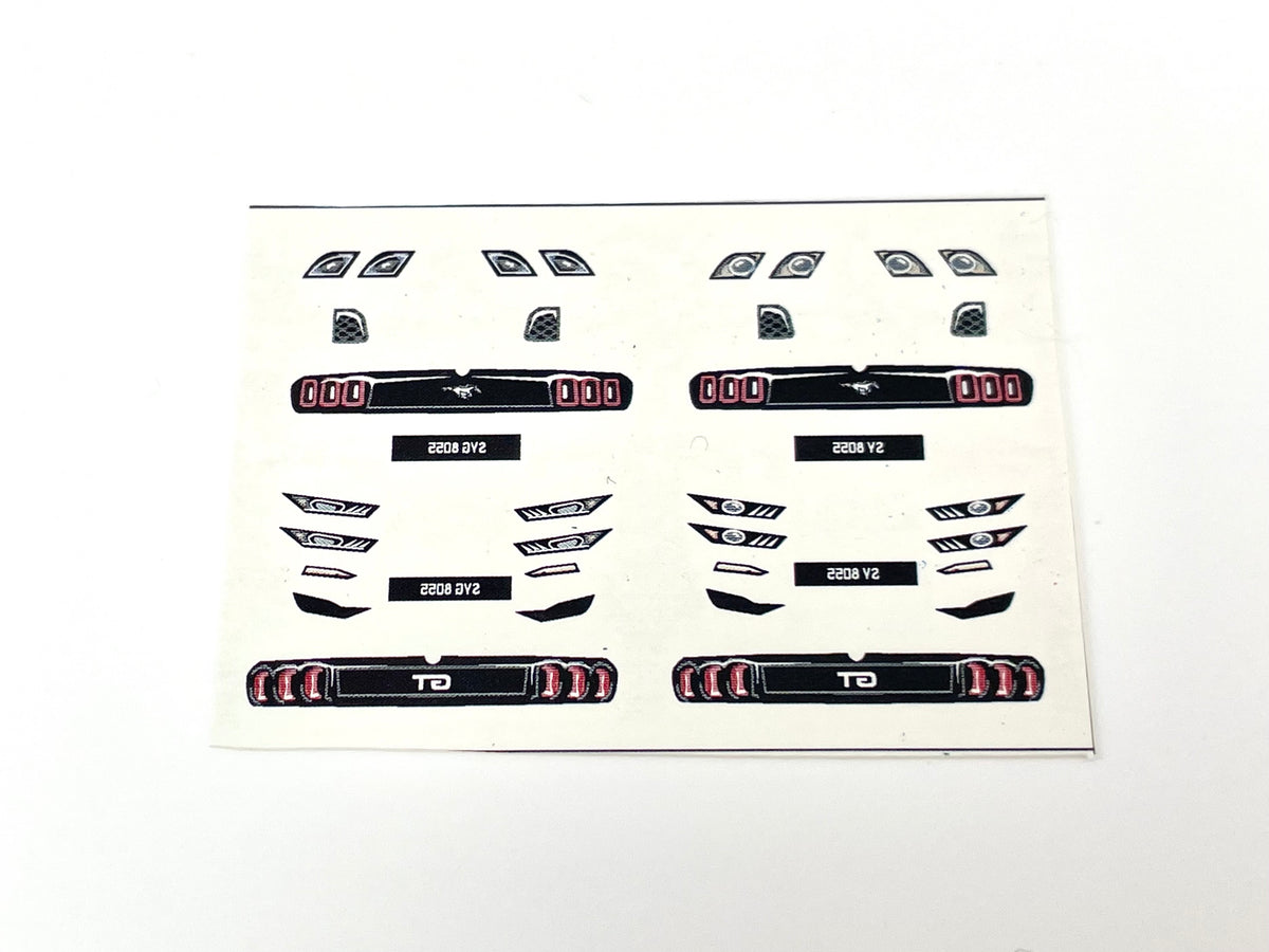 Ford Mustang Headlights / Taillights Kit - USDM - Waterslide Decals ...